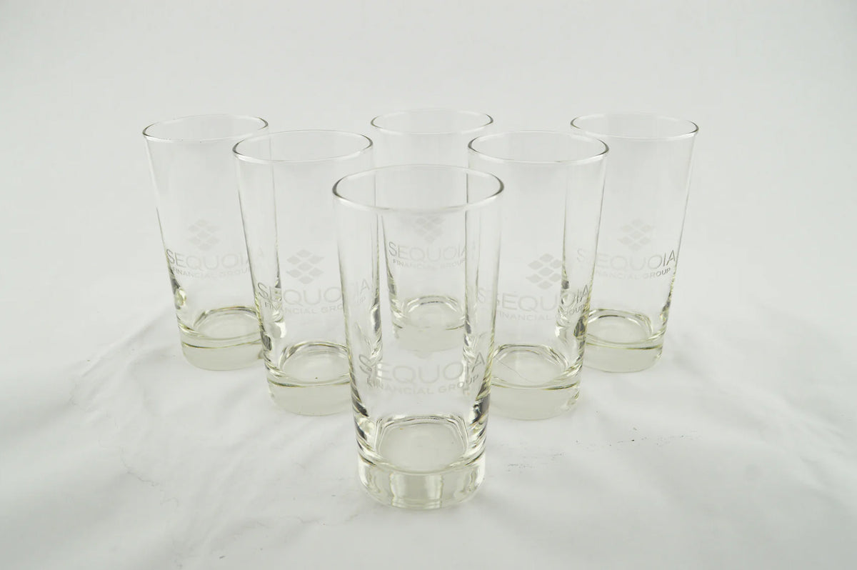 Deluxe Beverage Glass with SFG logo (box of 6) – Sequoia Financial Group